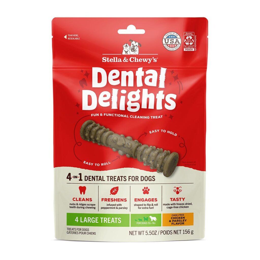 Stella & Chewy's Large Dental Delights Chicken & Parsley Flavor Treats ...